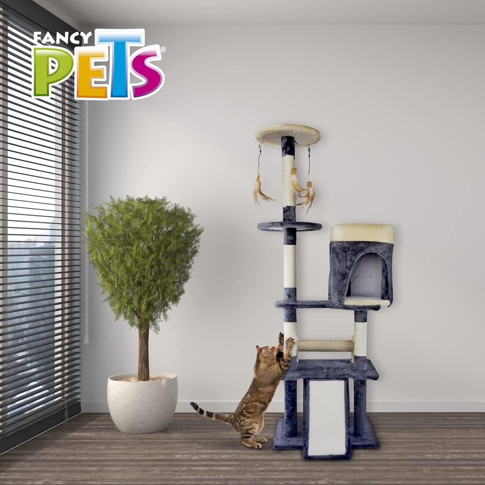 Fancy Pets Mueble/Rascador para Gato Tripoli de 143 Centímetros de Alt ...